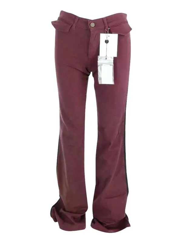 Alexander McQueen Pocket Detail Flared Trousers - Red