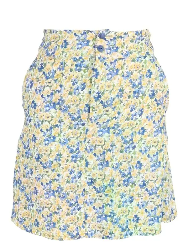 A.p.c. Floral-print Skirt - Yellow