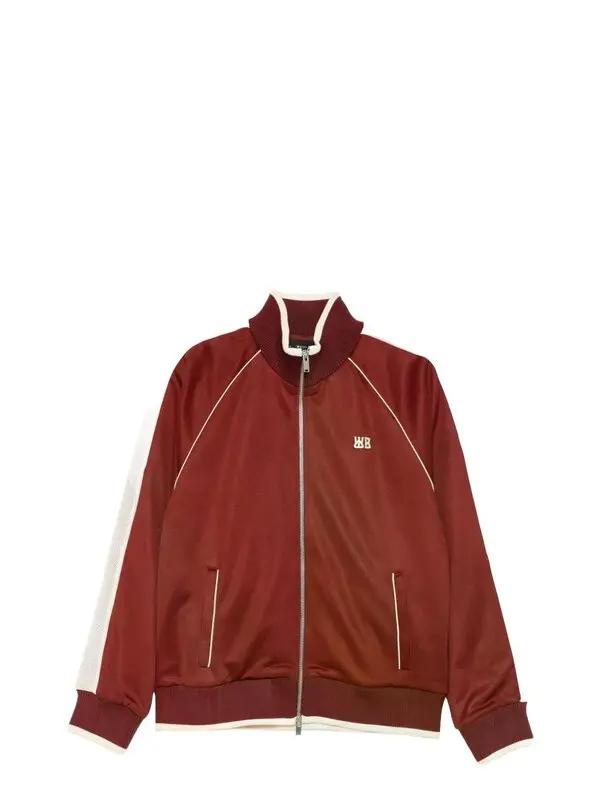 WALES BONNER Logo Stripe Jersey Track Jacket - Red