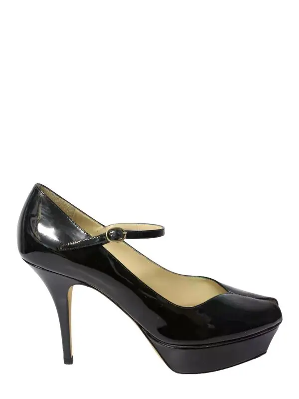 Saint Laurent Mary Jane Open-toe Pumps - Black