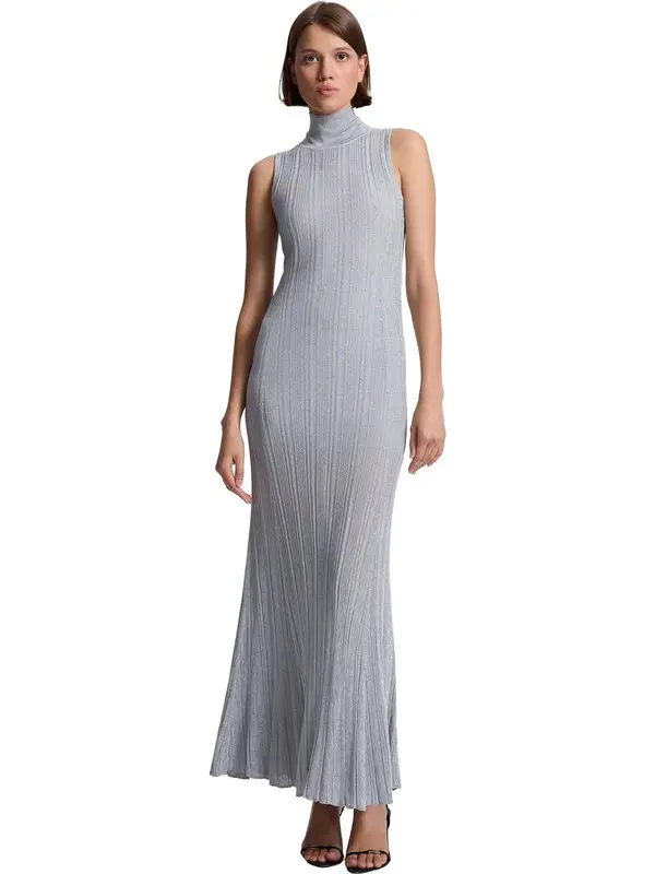 A.L.C. Arden Metallic Knit Maxi Dress - Mercury