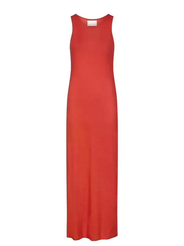Loulou De Saison Myron Lds Shoulder-straps Midi Dress - Red