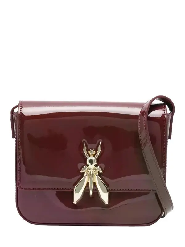 Patrizia Pepe Essential Fly Leather Shoulder Bag - Red