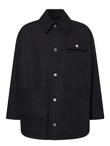 Ami Worker Woven Jacket - Noir
