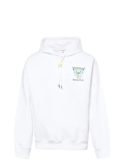 Casablanca Logo-print Cotton Hoody - White