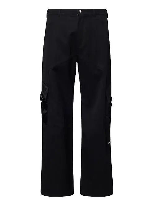 Casablanca Patch-pockets Cargo Cotton Trousers - Black