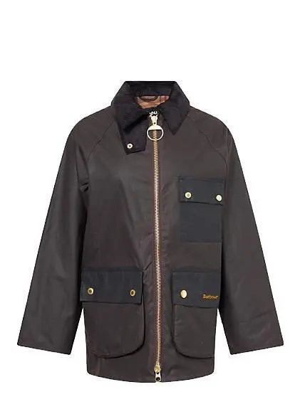 Barbour Luella Relaxed-fit Waxed-cotton Jacket - Rustic/muted Tartan