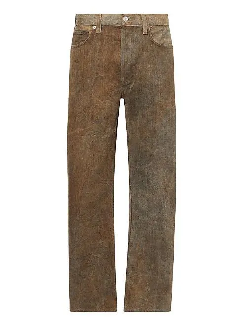 AGOLDE Arc Wide-leg Denim Jeans - Bark (copper Rinse)