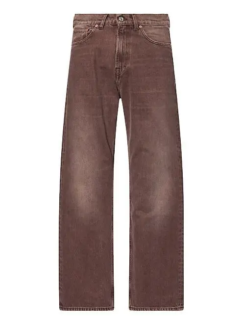Our Legacy Third Cut Straight-leg Jeans - Overdyed Choco Melon