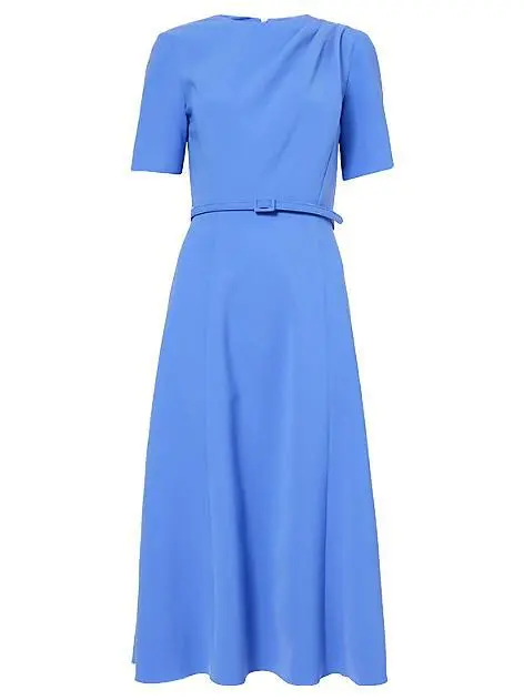 Carolina Herrera Woven Midi Dress - Bluebell