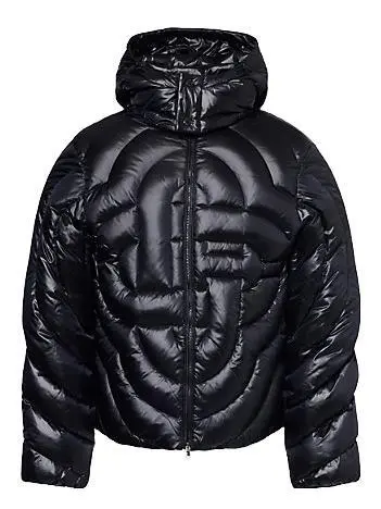 Casablanca Hooded Shell-down Puffer Jacket - Black