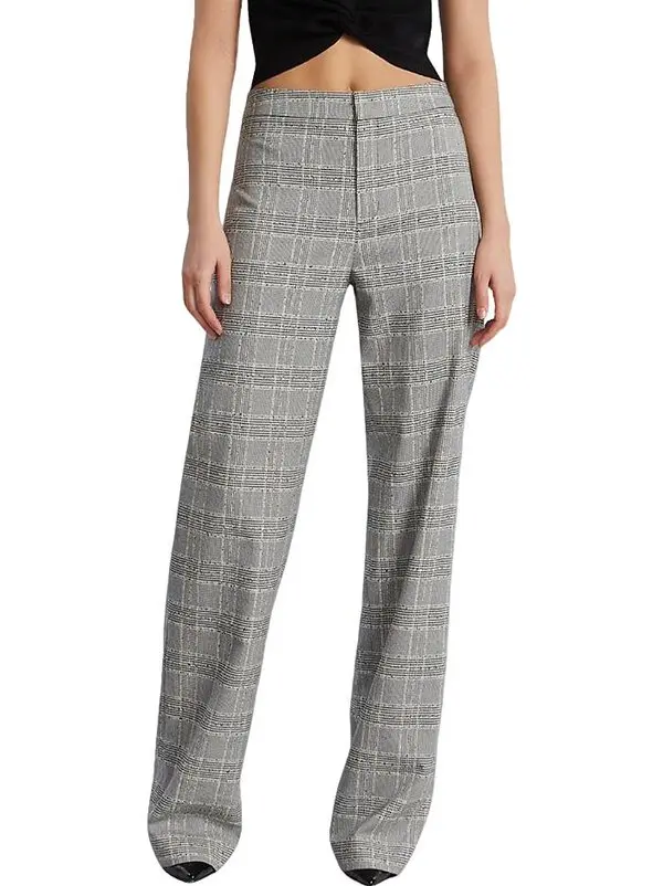 Bcbgmaxazria Glen Plaid Trousers - Black/white