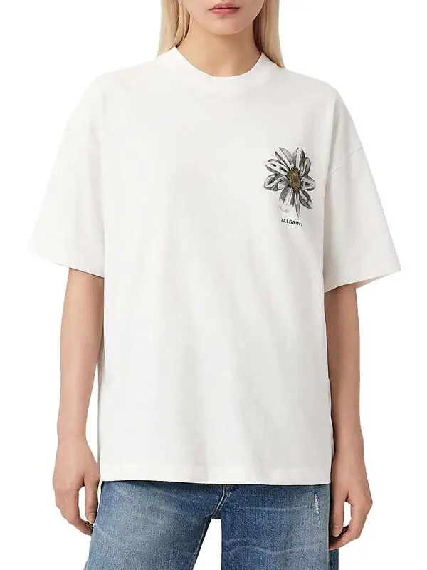 ALLSAINTS Petal Etta Tee - Chalk White
