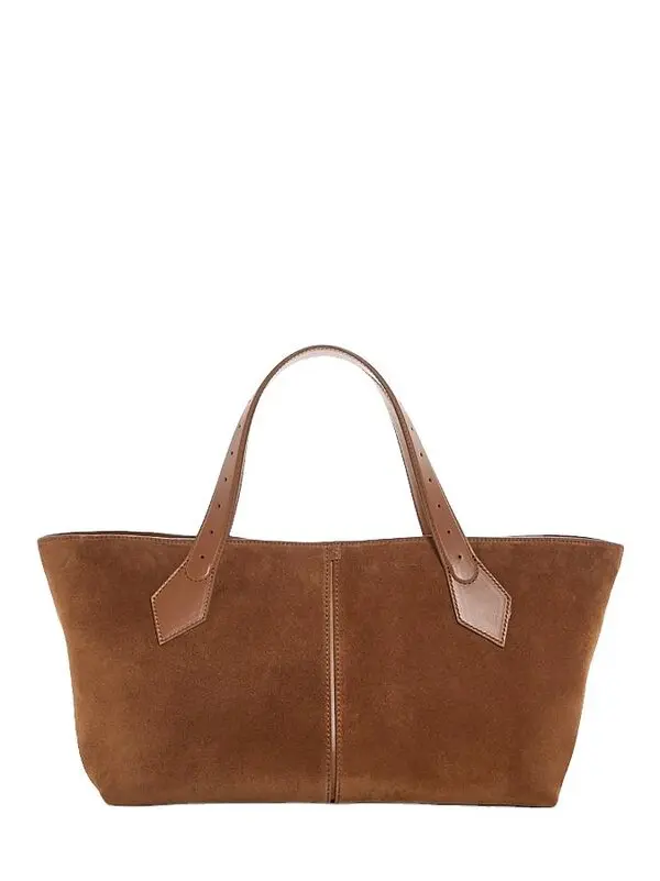 Proenza Schouler East West Chelsea Suede Tote - Saddle