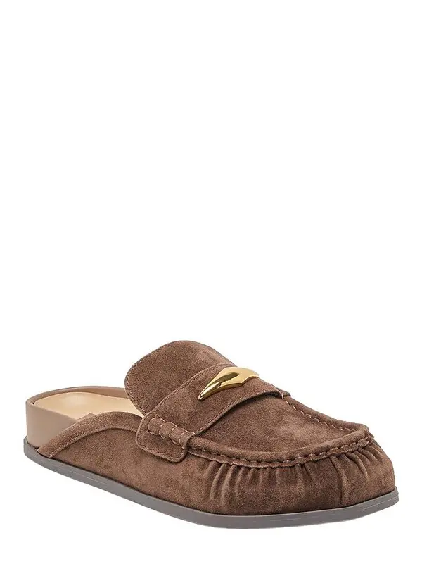 Dolce Vita Jodero Loafer Mules - Dark Brown Suede
