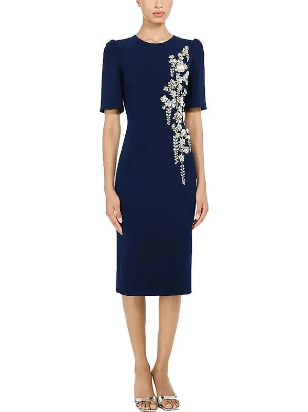 Jenny Packham Roma Midi Dress - Midnight Kiss