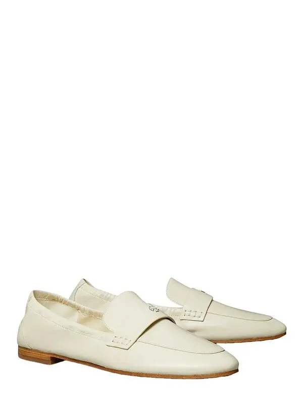 Tory Burch Ballet Loafer Flats - Light Cream