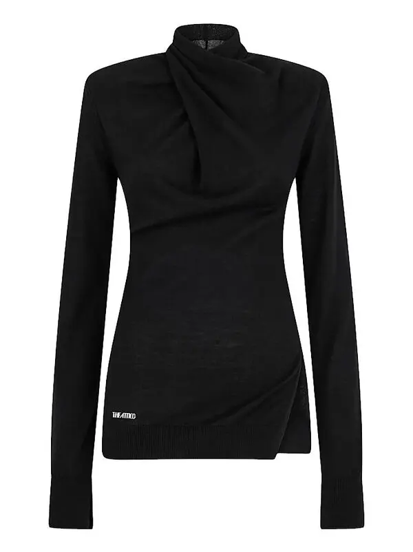 Attico Wool Sweater - Black