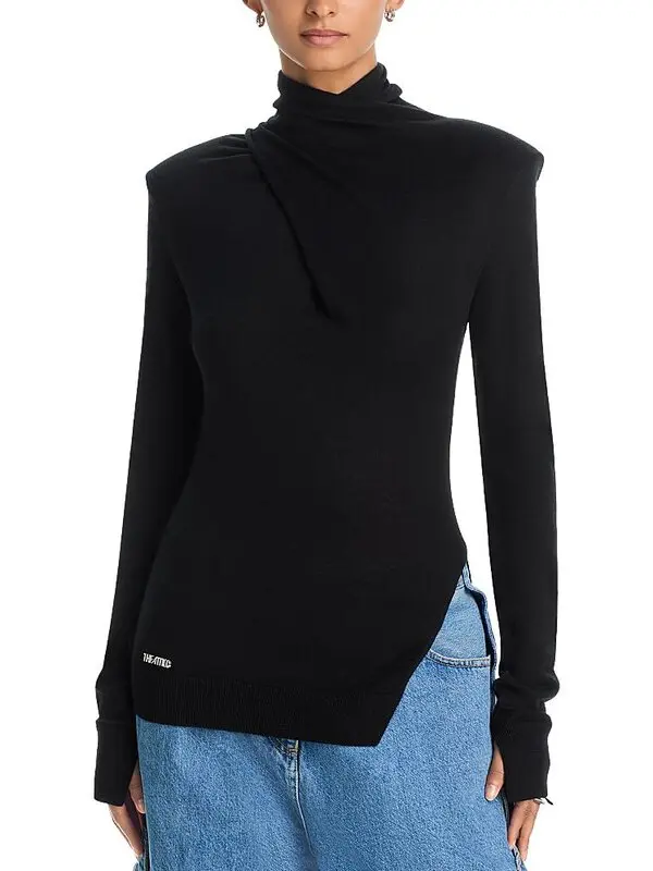 Attico Wool Sweater - Black