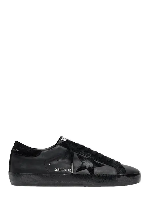 GOLDEN GOOSE Super Star Nappa Leather Sneakers - Black