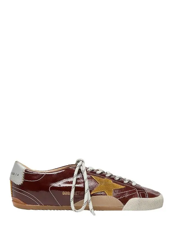 Golden Goose True Star Naplack Sneakers - Burgundy