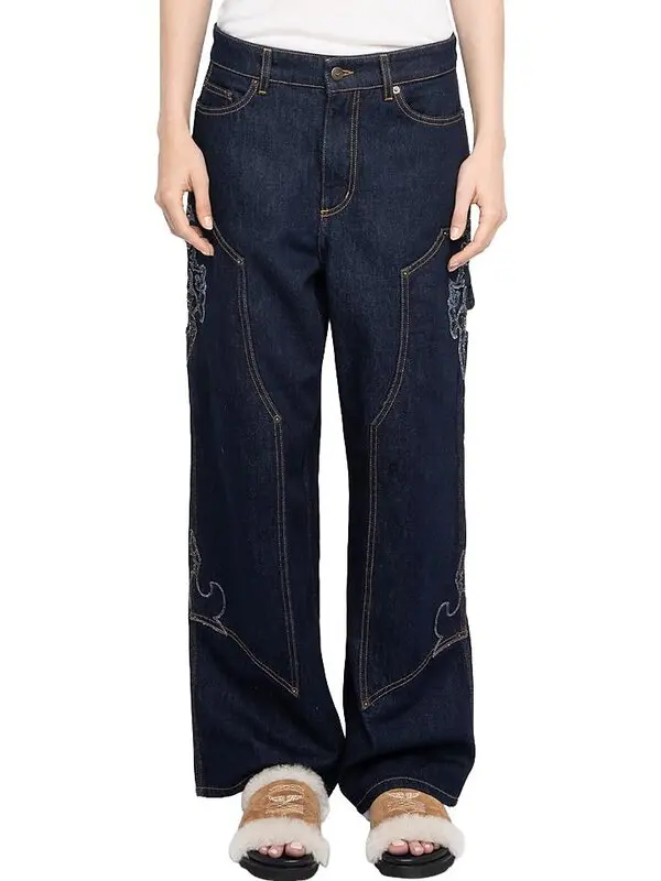 Zadig&Voltaire Perya High-rise Denim Jeans - Brut