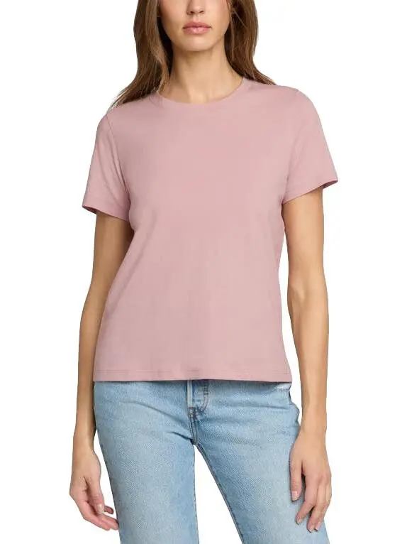 THE STANDARD STITCH Organic Cotton Crew Tee - Petal