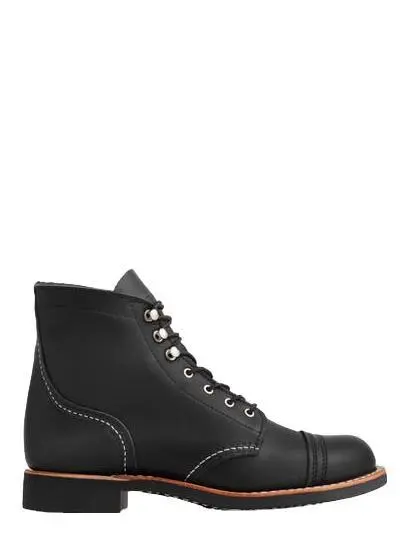 Red Wing Iron Ranger Boundary Leather Boots - Black Boundary
