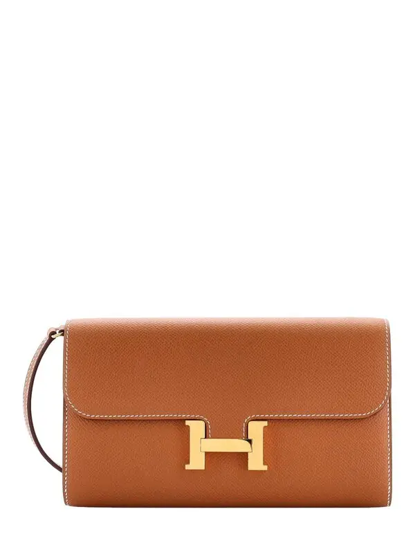 HERMES Constance To Go Wallet Epsom - Gold