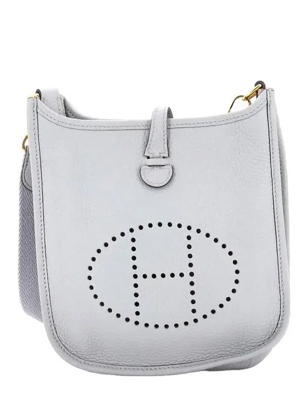 HERMES Evelyne Bag Gen Iii Clemence Tpm - Bleu Glacier