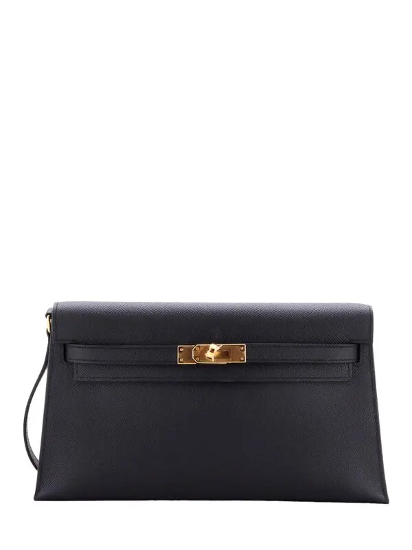 HERMES Kelly Elan Shoulder Bag Epsom - Noir