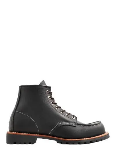 Red Wing Roughneck Leather Boots - Black Oil Slick