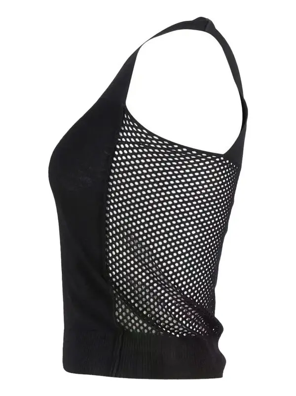LANVIN Mesh Tank Top - Black