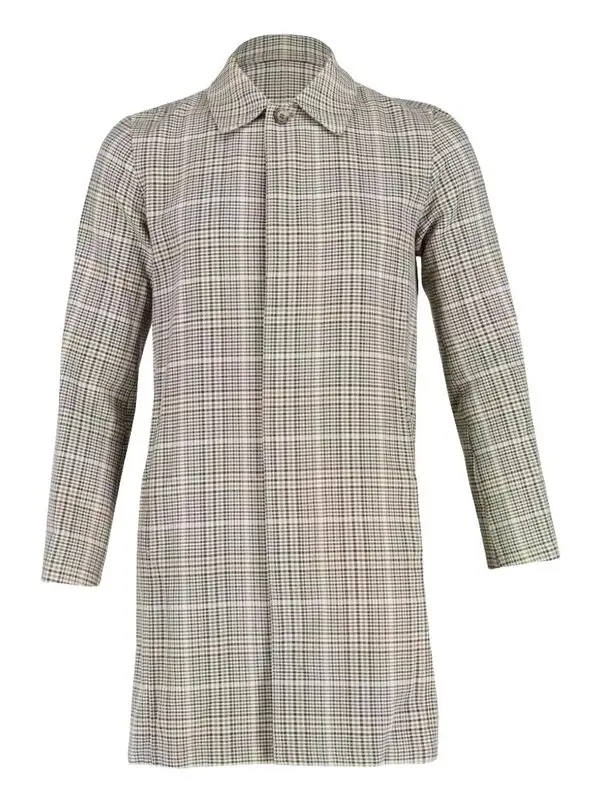 A.p.c. Plaid-pattern Mac Coat - Neutrals