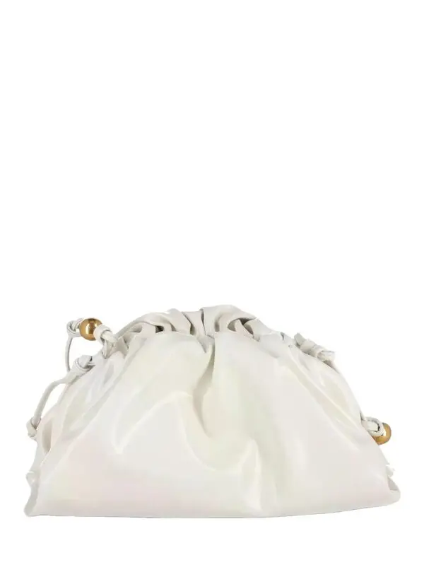 Bottega Veneta Mini Leather Clutch - White