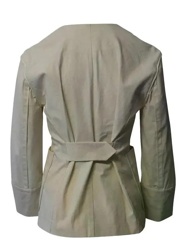 ISABEL MARANT VINTAGE Double-lapel Cotton Jacket - White