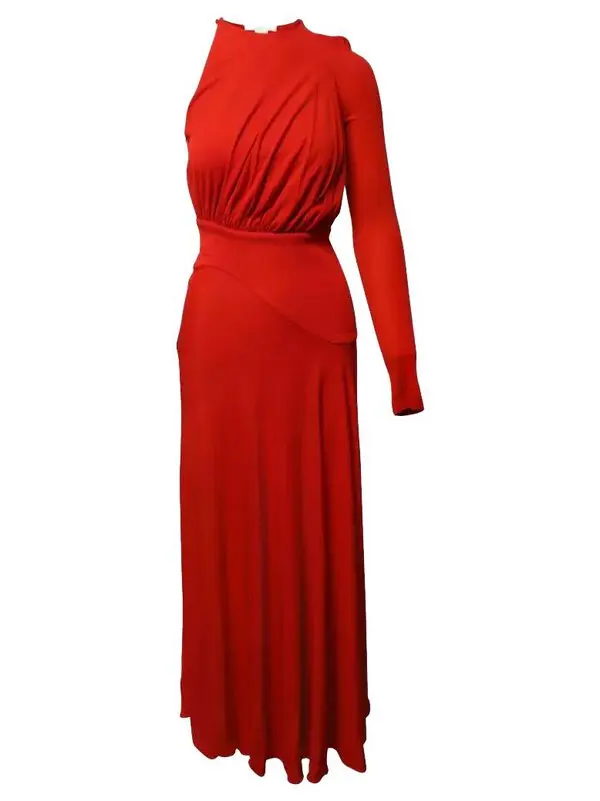 Antonio Berardi Gathe One-shoulder Gown - Red
