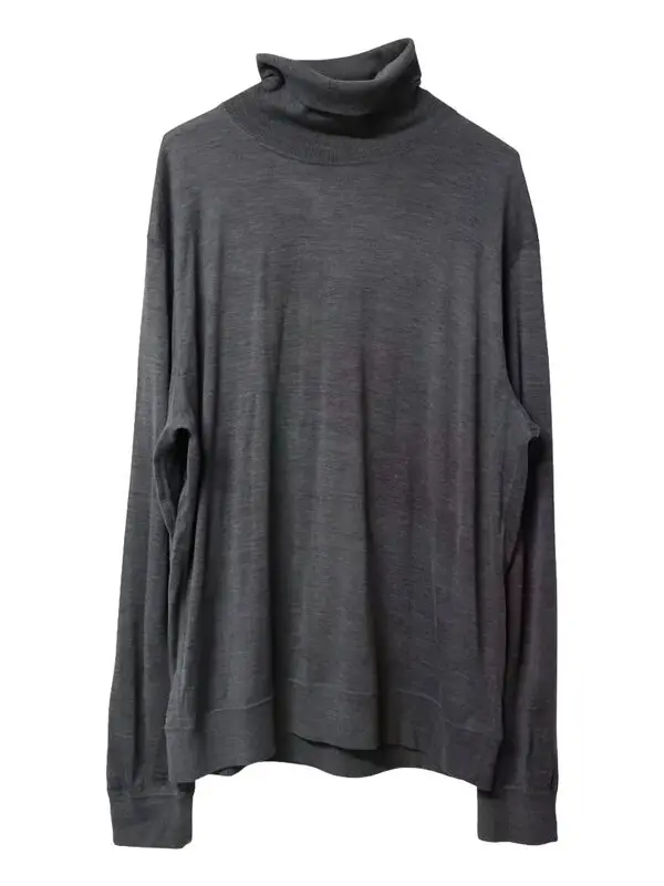 Brunello Cucinelli Turtleneck Silk Sweater - Grey