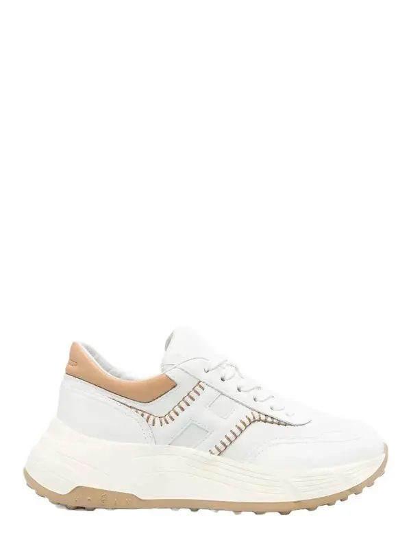 Hogan Lace-up Leather Sneakers - White