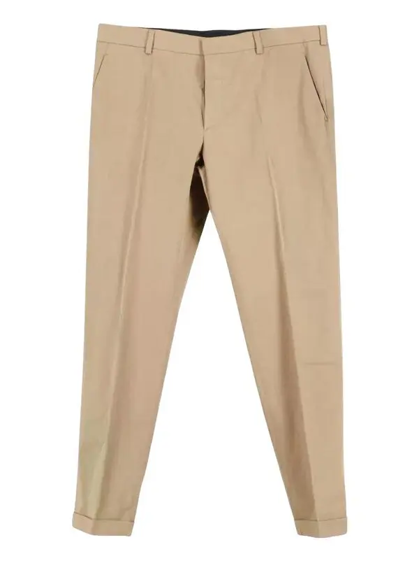 Prada Pressed-crease Trousers - Neutrals