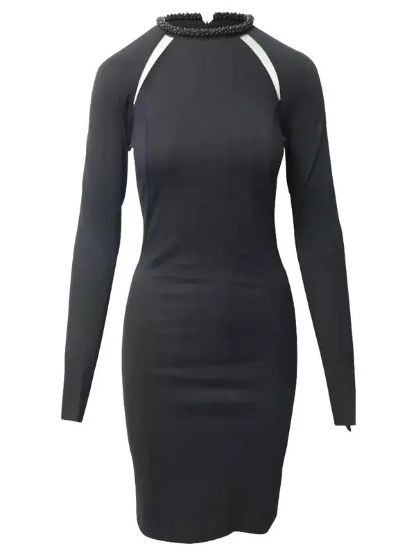 Stella McCartney Embellished Collar Midi Dress - Black