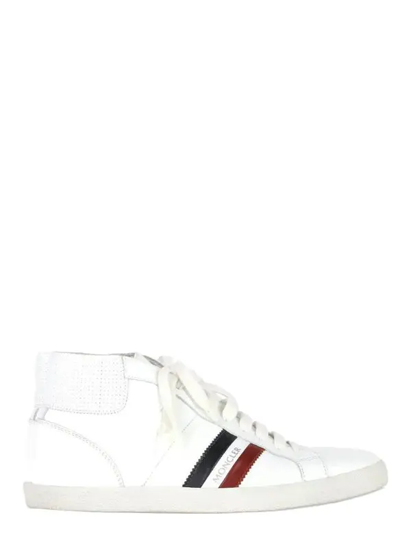 Moncler Monte Carlo Striped High Top Trainers - White