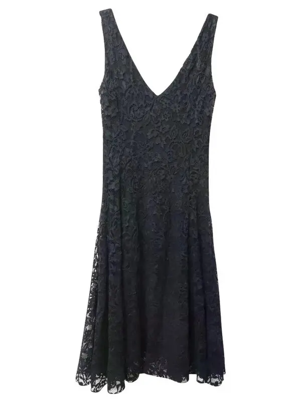 Ralph Lauren Lace A-line Dress - Black