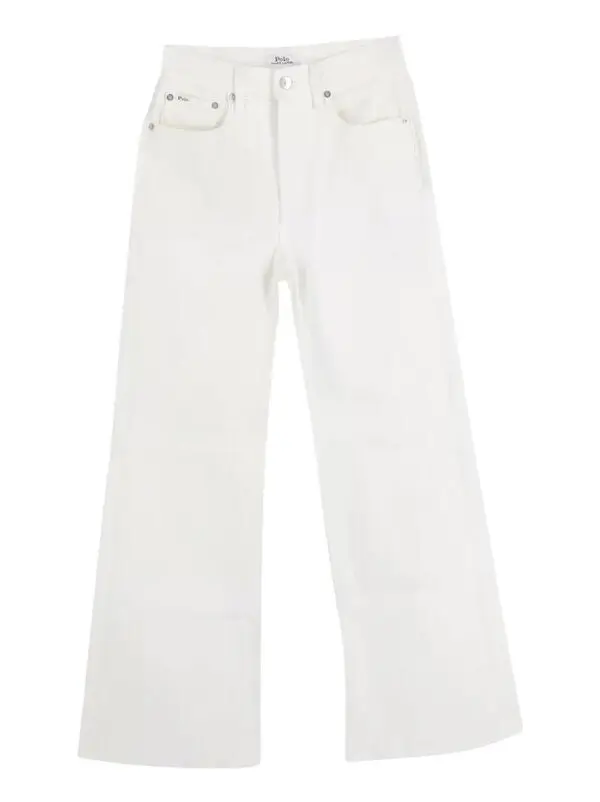 Polo Ralph Lauren Wide-leg Denim Jeans - White