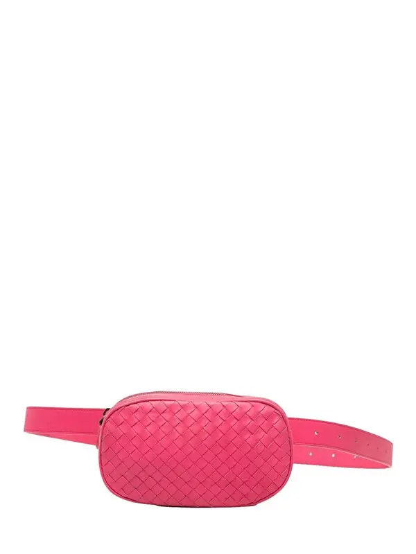 Bottega Veneta Nappa Intrecciato Belt Bag - Pink