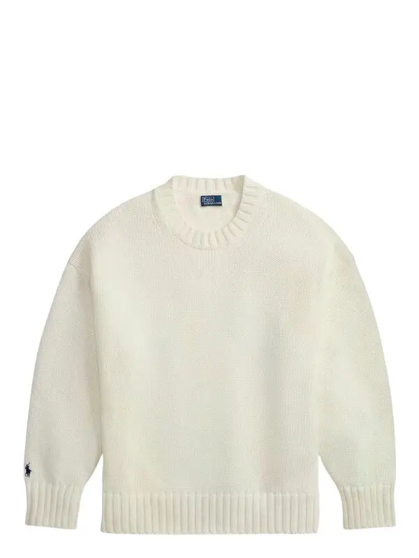 Polo Ralph Lauren Relaxed Fit Cotton Knitwear - White