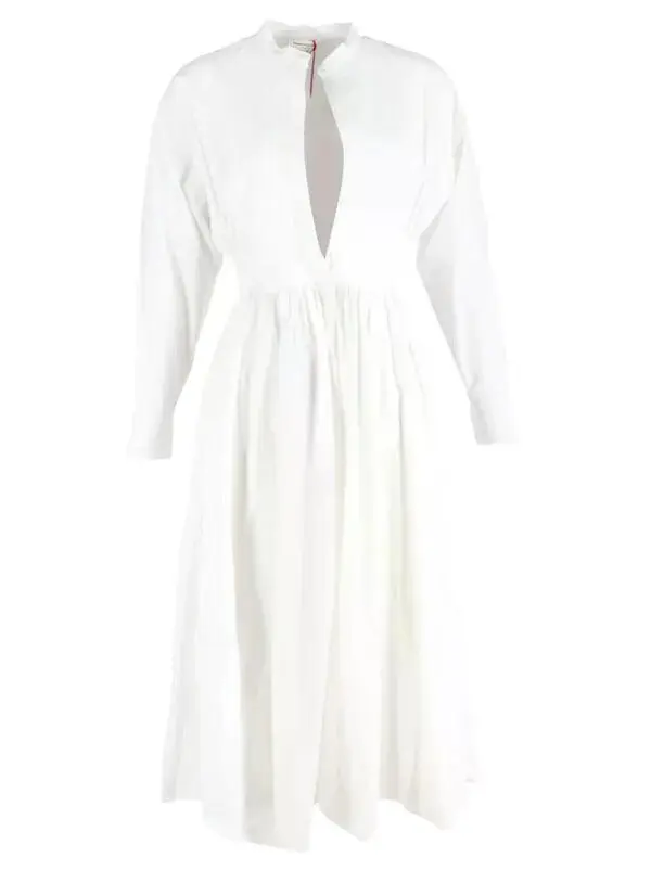 Alexander McQueen Button-up Midi Dress - White