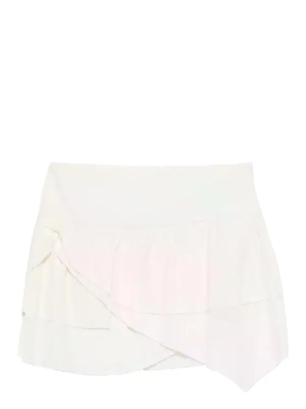 MARANT ETOILE Ruffled Asymmetric Skirt - Neutrals