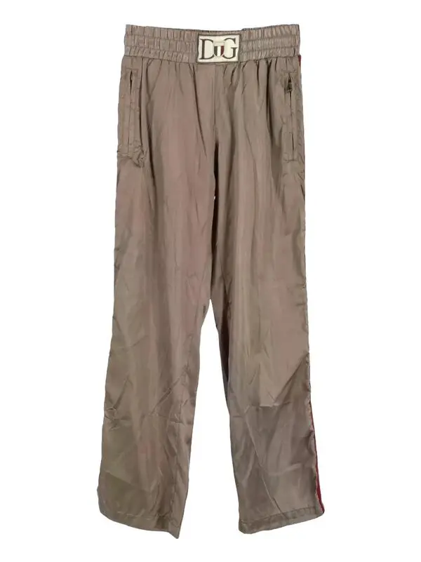 Dolce & Gabbana Logo-waistband Trousers - Neutrals