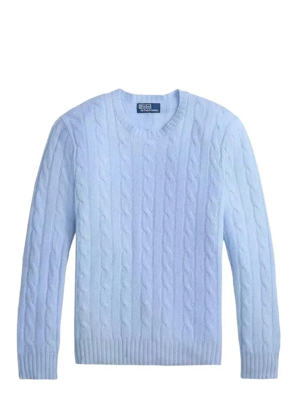 Polo Ralph Lauren Cable-knit Crewneck Sweater - Blue